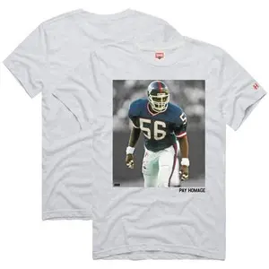 HOMAGE Lawrence Taylor New York Giants Graphic T-shirt - Ash