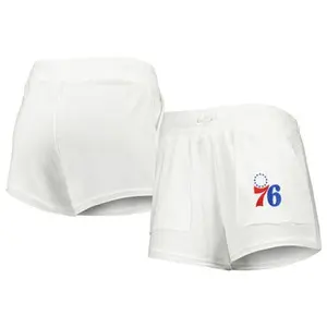 CONCEPTS SPORT Philadelphia 76ers Sunray Shorts - White