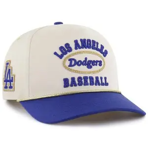 STONEY CLOVER LANE X '47 Los Angeles Dodgers Glitter Rope Hitch Adjustable Hat - Natural