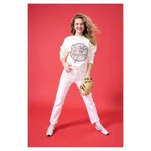 Terez New York Yankees Embellished Oversized Sweatshirt