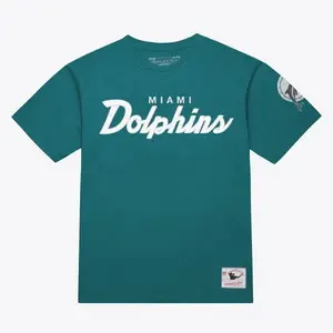 Mitchell & Ness Miami Dolphins Head Coach Classic T-shirt - Aqua