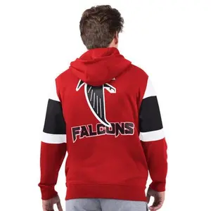 STARTER Atlanta Falcons Vintage Logo Full-zip Hoodie - Red
