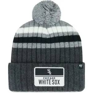 '47 Chicago White Sox Stack Cuffed Knit Hat With Pom - Gray