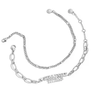WEAR BY ERIN ANDREWS X Baublebar Tennessee Titans Linear Bracelet Set - Silver