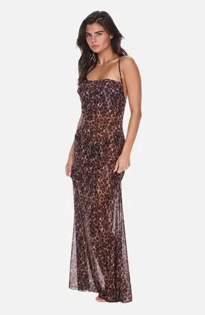 SUNKISSED Print Maxi Dress - Leopard