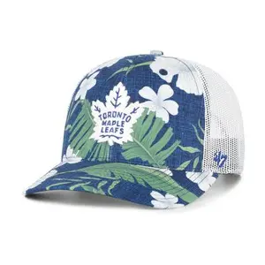 '47 White Toronto Maple Leafs Beach Side Adjustable Trucker Hat - Navy