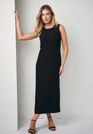 JESSICA LONDON Maxi Jacket Dress Set - Black Houndstooth