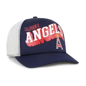 '47 Los Angeles Angels Meander Foam Trucker Snapback Hat