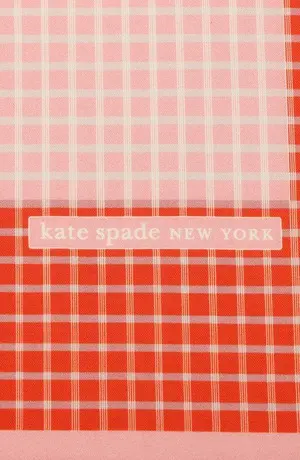 Kate Spade New York Petite Windowpane Check Square Cotton & Silk Bandana