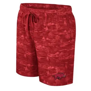 COLOSSEUM Arkansas Razorbacks Printed Swim Shorts