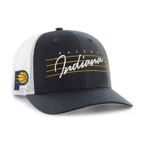 '47 Indiana Pacers Downburst Trucker Adjustable Hat - Navy