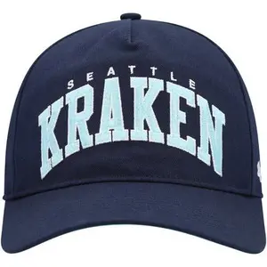 '47 Deep Sea Blue Seattle Kraken Block Arch Hitch Snapback Hat