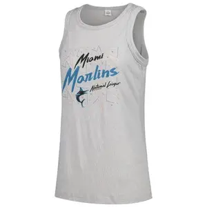 SOFT AS A GRAPE Miami Marlins Gauze High Neck Tank Top