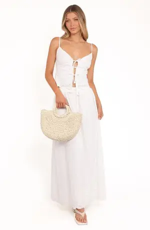 PETAL & PUP Blaire Cotton Eyelet Camisole & Maxi Skirt Set