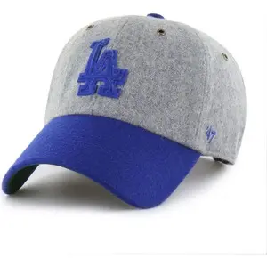 '47 47 Royal Los Angeles Dodgers Golden Age Wool Clean Up Adjustable Hat - Gray