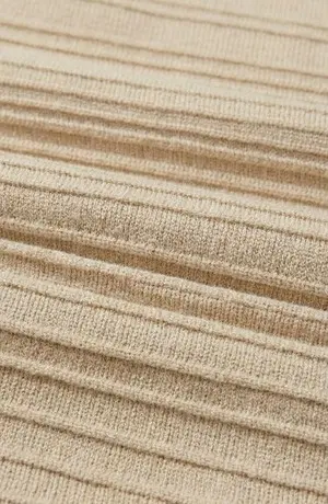 MODENAIRE Ribbed Knit Vest And Wide Leg Pant Set