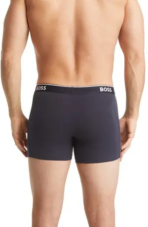 BOSS 3-pack Power Stretch Cotton Boxer Briefs - Deep Blue