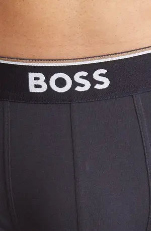 BOSS 3-pack Power Stretch Cotton Boxer Briefs - Deep Blue