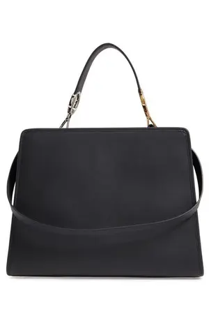Fendi Runaway Leather Top Handle Satchel