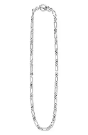 Lagos Sterling Petite Caviar Link Necklace