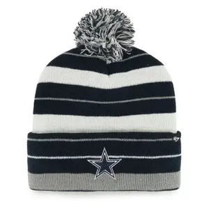 '47 Dallas Cowboys Powerline Cuffed Knit Hat With Pom - Navy