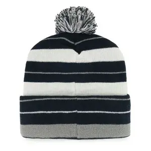 '47 Dallas Cowboys Powerline Cuffed Knit Hat With Pom - Navy