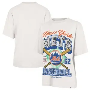 STONEY CLOVER LANE X '47 New York Mets Baseball Graphic T-shirt - Sand