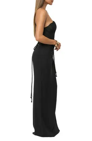 JLUXLABEL Sleeveless Corset Top And Skirt Set