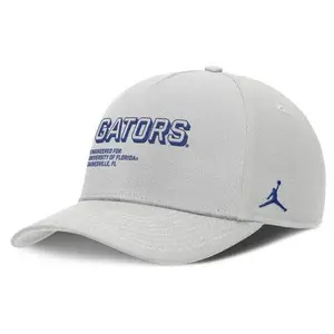 JORDAN BRAND Florida Gators 2025 Sideline Dust Pinched Rise Adjustable Hat - Gray