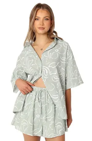 PETAL & PUP Fiorelli Button-up Shirt & Shorts