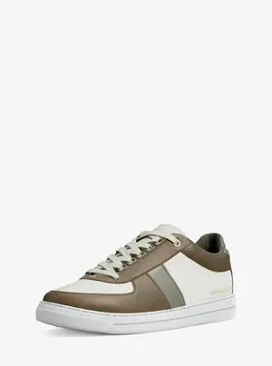 Michael Kors Brady Leather Color-block Sneakers