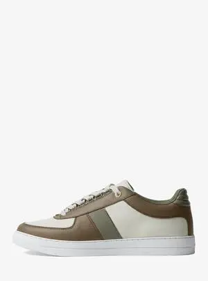 Michael Kors Brady Leather Color-block Sneakers