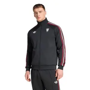 ADIDAS ORIGINALS Manchester United Culturewear Full-zip Track Jacket - Black