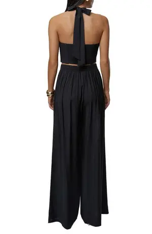 JLUXLABEL Halter Top & Wide Leg Pant Set