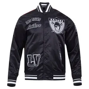 PRO STANDARD Las Vegas Raiders Sublimated Satin Full-snap Jacket