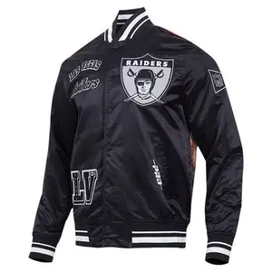 PRO STANDARD Las Vegas Raiders Sublimated Satin Full-snap Jacket - Black