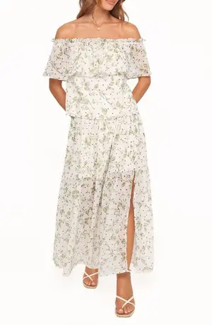 PETAL & PUP Vanessa Maxi Skirt Set - Green Leaf