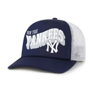 '47 New York Yankees Meander Foam Trucker Snapback Hat - Navy