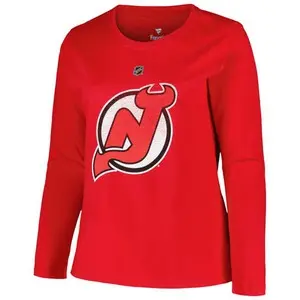 Profile Jack Hughes New Jersey Devils Long Sleeve T-shirt