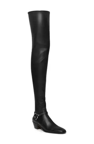 TOM FORD Clint Over The Knee Harness Boot - Black