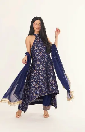 RAAS Lazuli Jacquard Halter Salwar Kameez