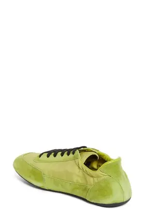 Prada Collapse Mixed Media Low Top Sneaker