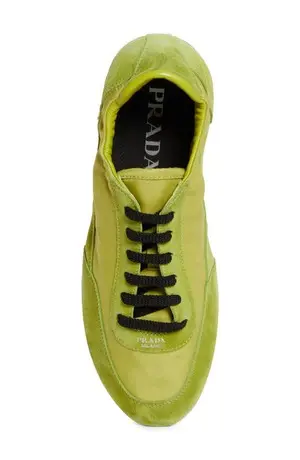 Prada Collapse Mixed Media Low Top Sneaker