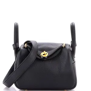 Hermès Lindy Bag Clemence Mini - Black