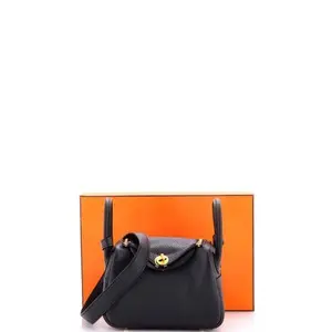 Hermès Lindy Bag Clemence Mini - Black