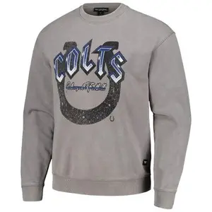 THE WILD COLLECTIVE Indianapolis Colts Distressed Pullover Sweatshirt