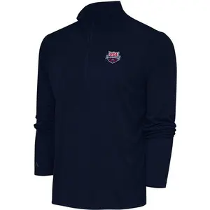 ANTIGUA Usa Swimming Tribute Quarter-zip Pullover Top
