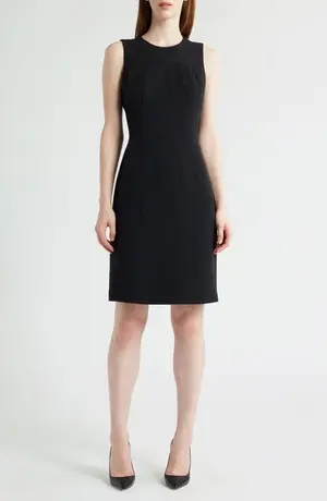 Anne Klein Sleeveless Sheath Dress And Jacket Set