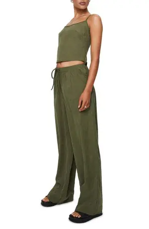 Princess Polly Satiny Cami And Wide Leg Pants Set