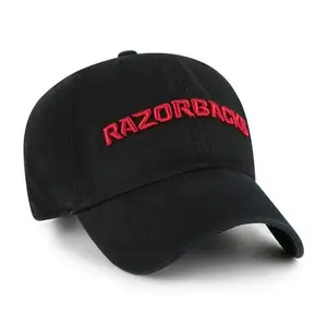 '47 47 Arkansas Razorbacks Embroidered Cotton Cap - Black